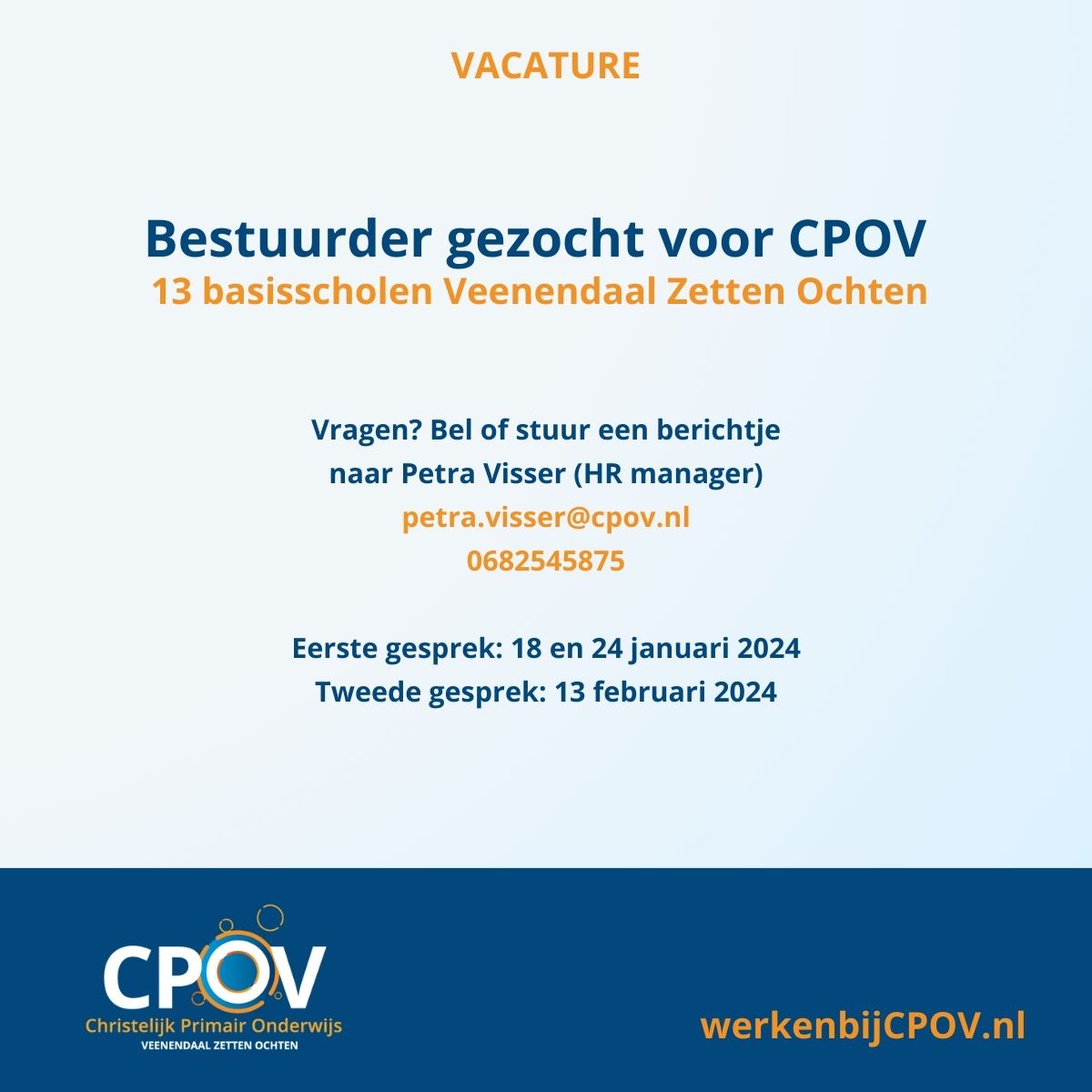 Profielschets bestuurder cpov vacature - CPOV stichting christelijk ...